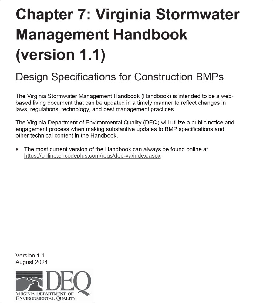 Chapter 7: Virginia Stormwater Management Handbook (version 1.1 Black ...